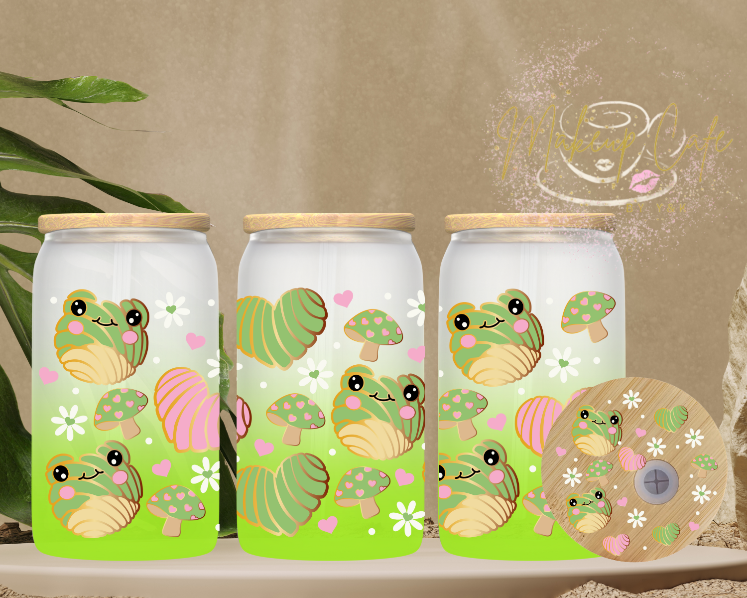 UV DTF 16oz Cup Wrap – Makeup Cafe By Y & K